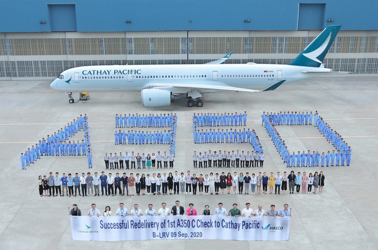 HAECO Xiamen completes first Airbus A350 C-Check - AviTrader Aviation News