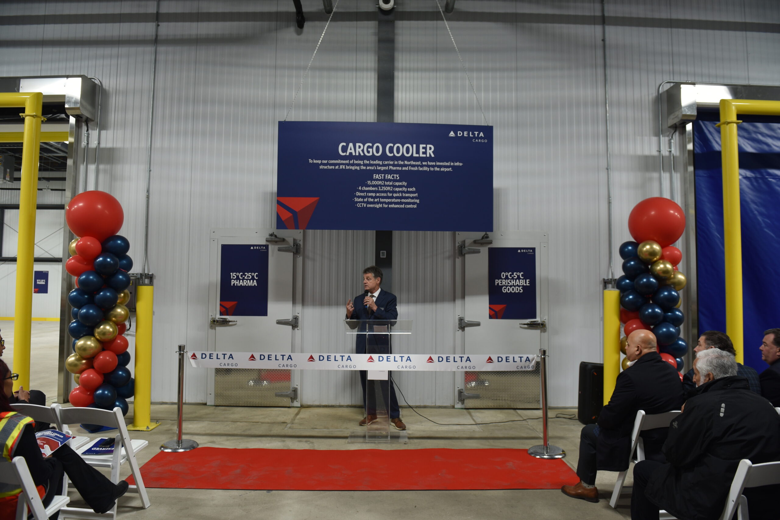 Delta Cargo reveals newest cooler at JFK International Airport