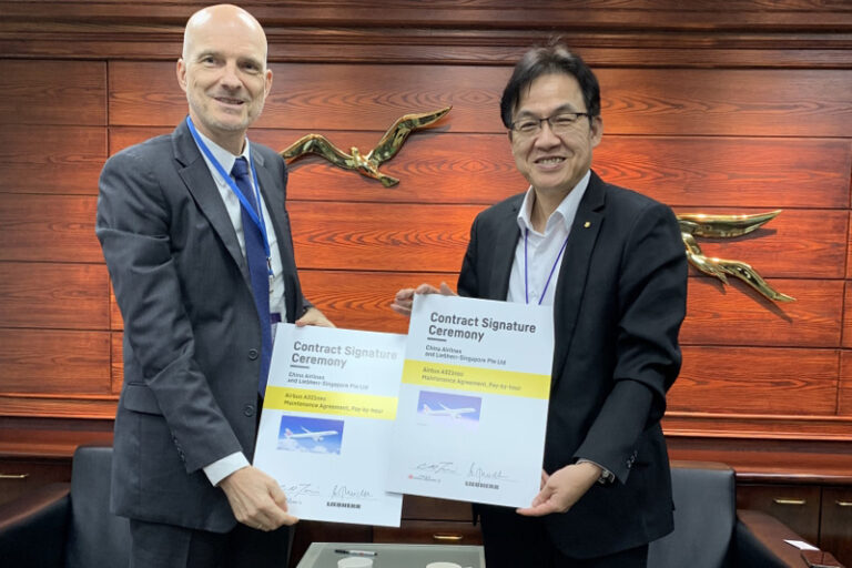 Liebherr and China Airlines sign agreement on component support