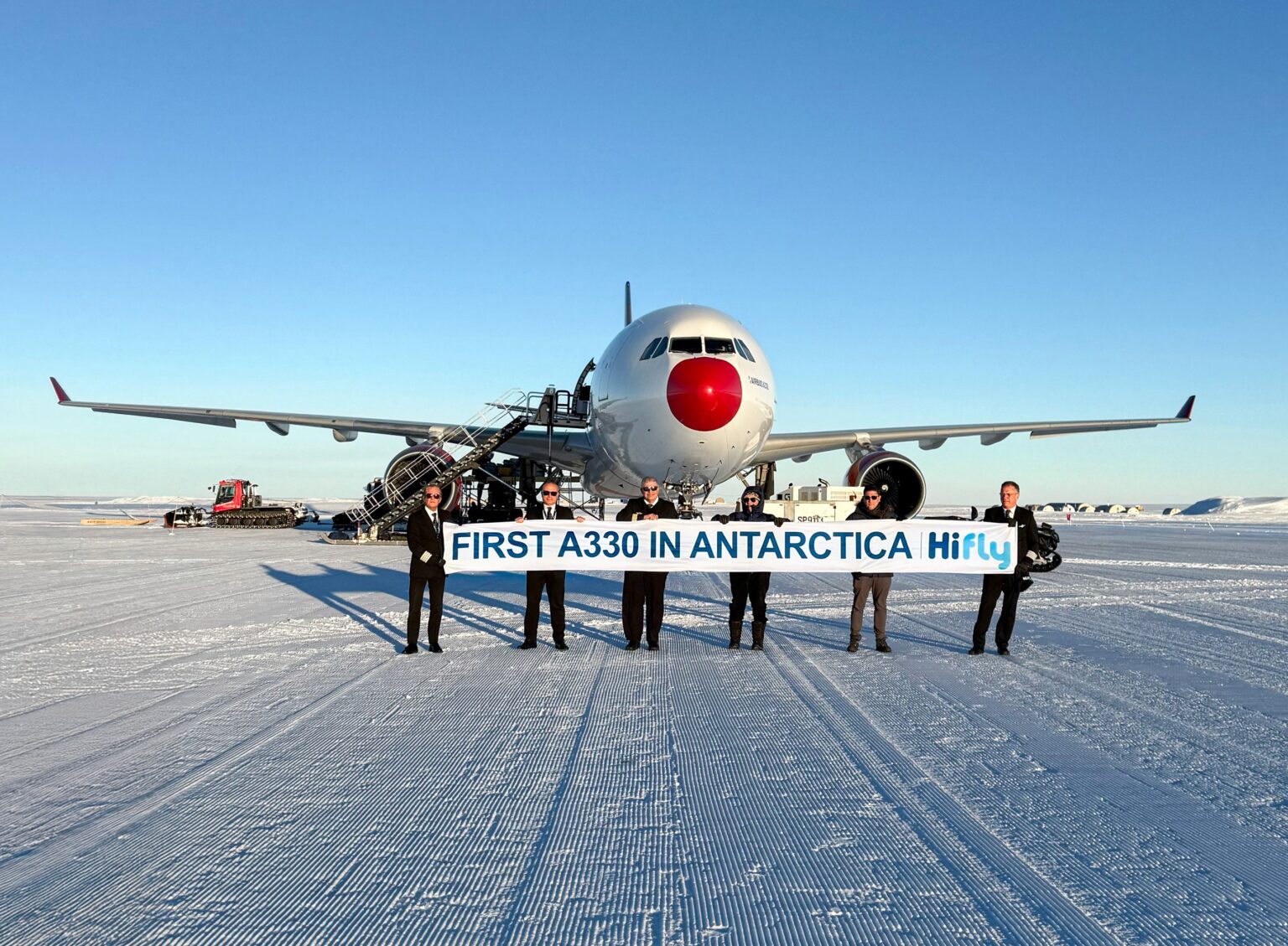 Hi Fly lands first Airbus A330 in Antarctica